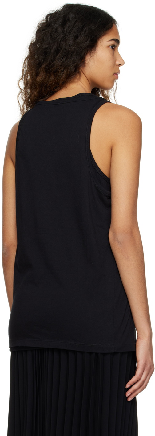 MM6 Maison Margiela Black Spliced Tank Top MM6 Maison Margiela