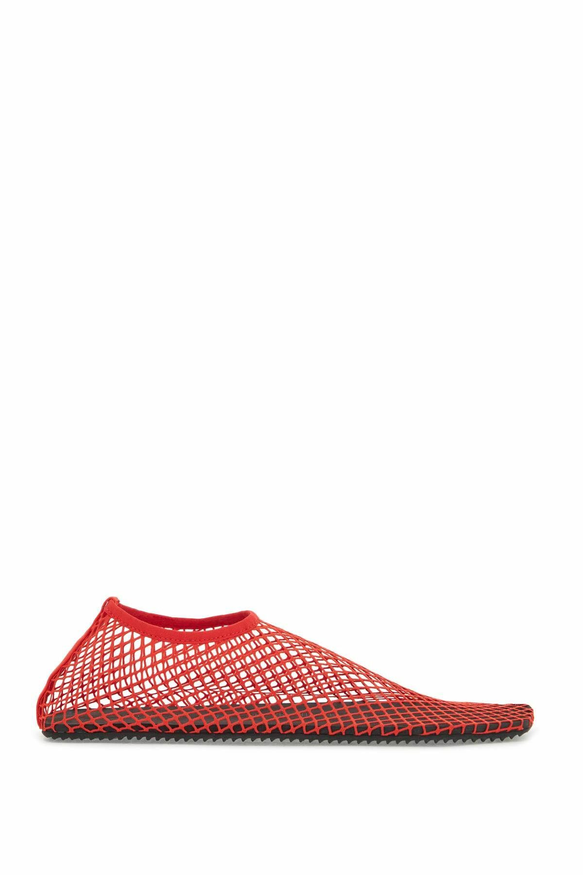 CHRISTOPHER ESBER mesh ballet flats for women Red Christopher Esber