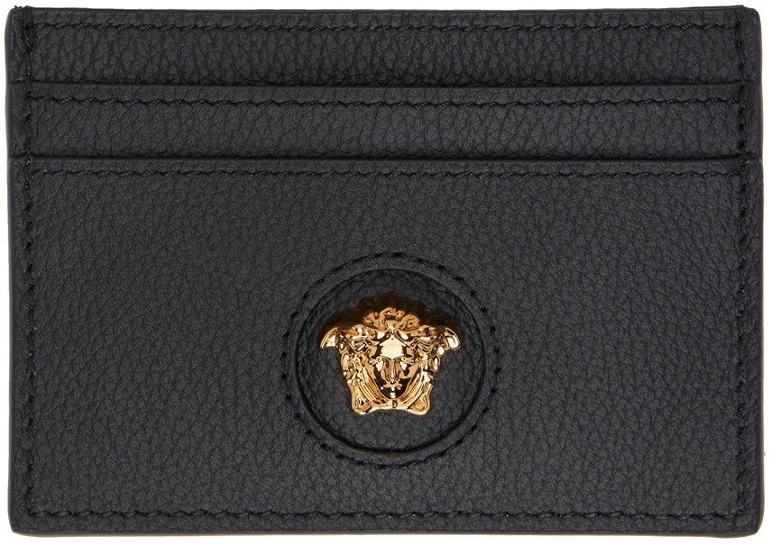 Versace Black 'La Medusa' Card Holder Versace