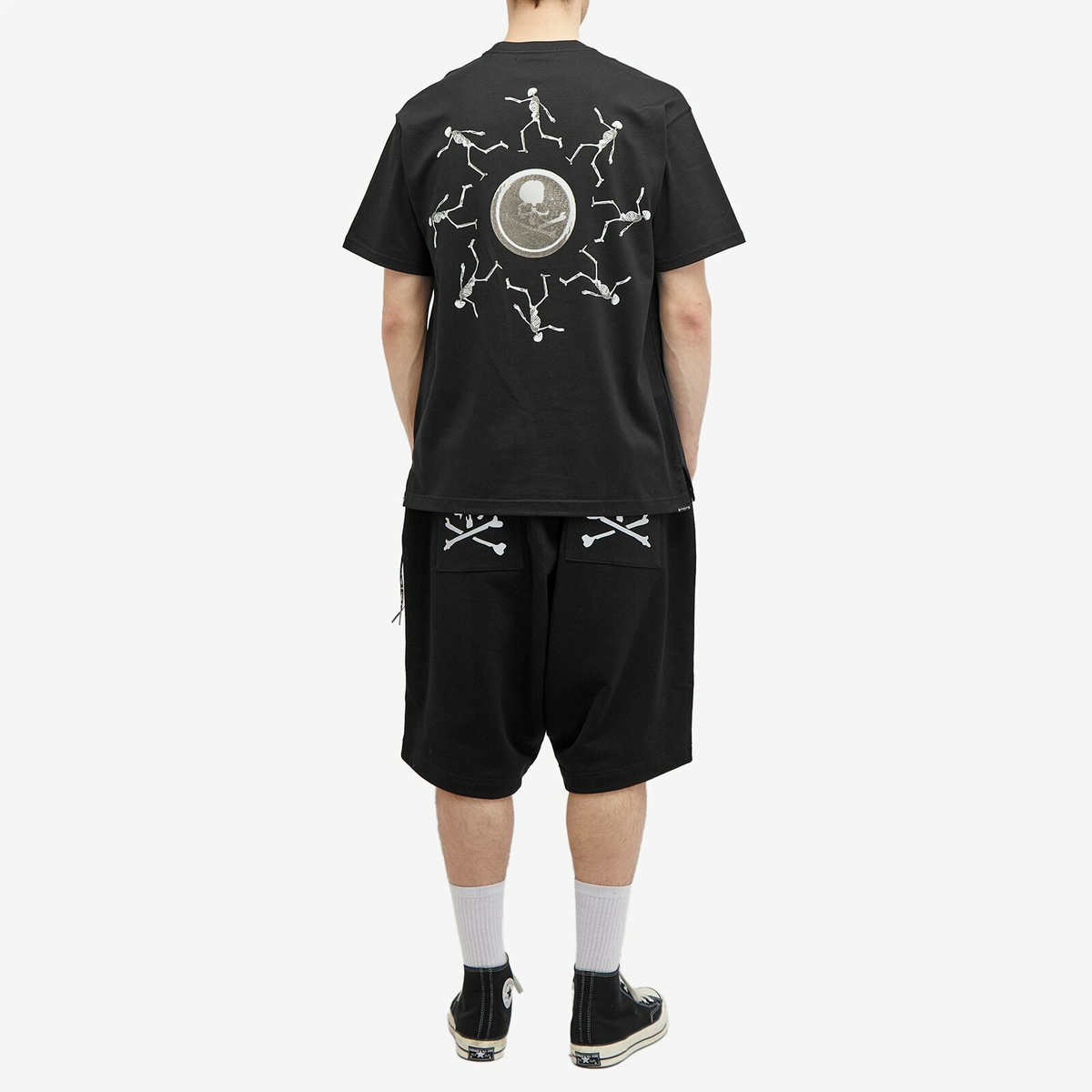 mastermind JAPAN Men's Circle Skull T-Shirt in Black mastermind JAPAN