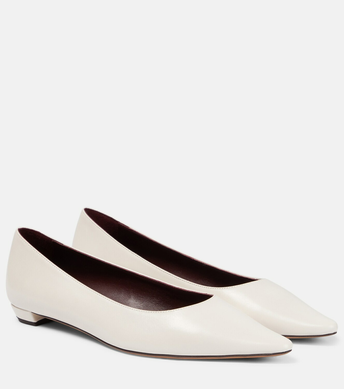 The Row Leather ballet flats The Row