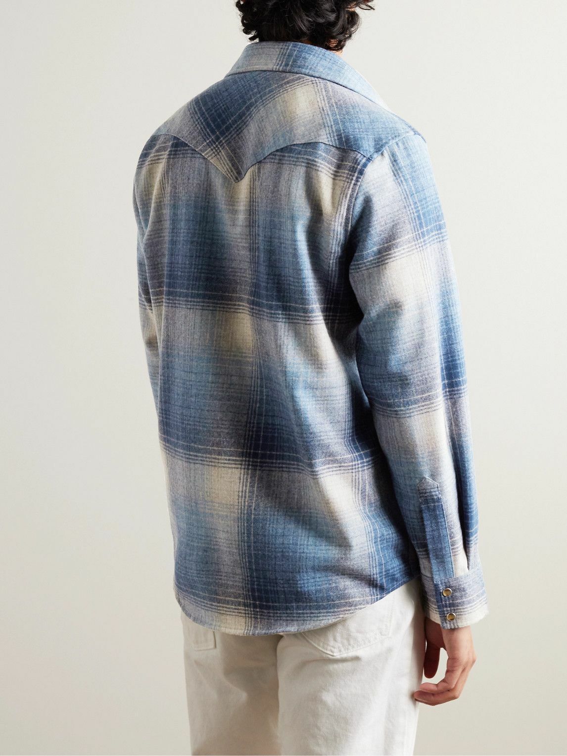 Pendleton - Canyon Checked Virgin Wool Shirt - Blue Pendleton
