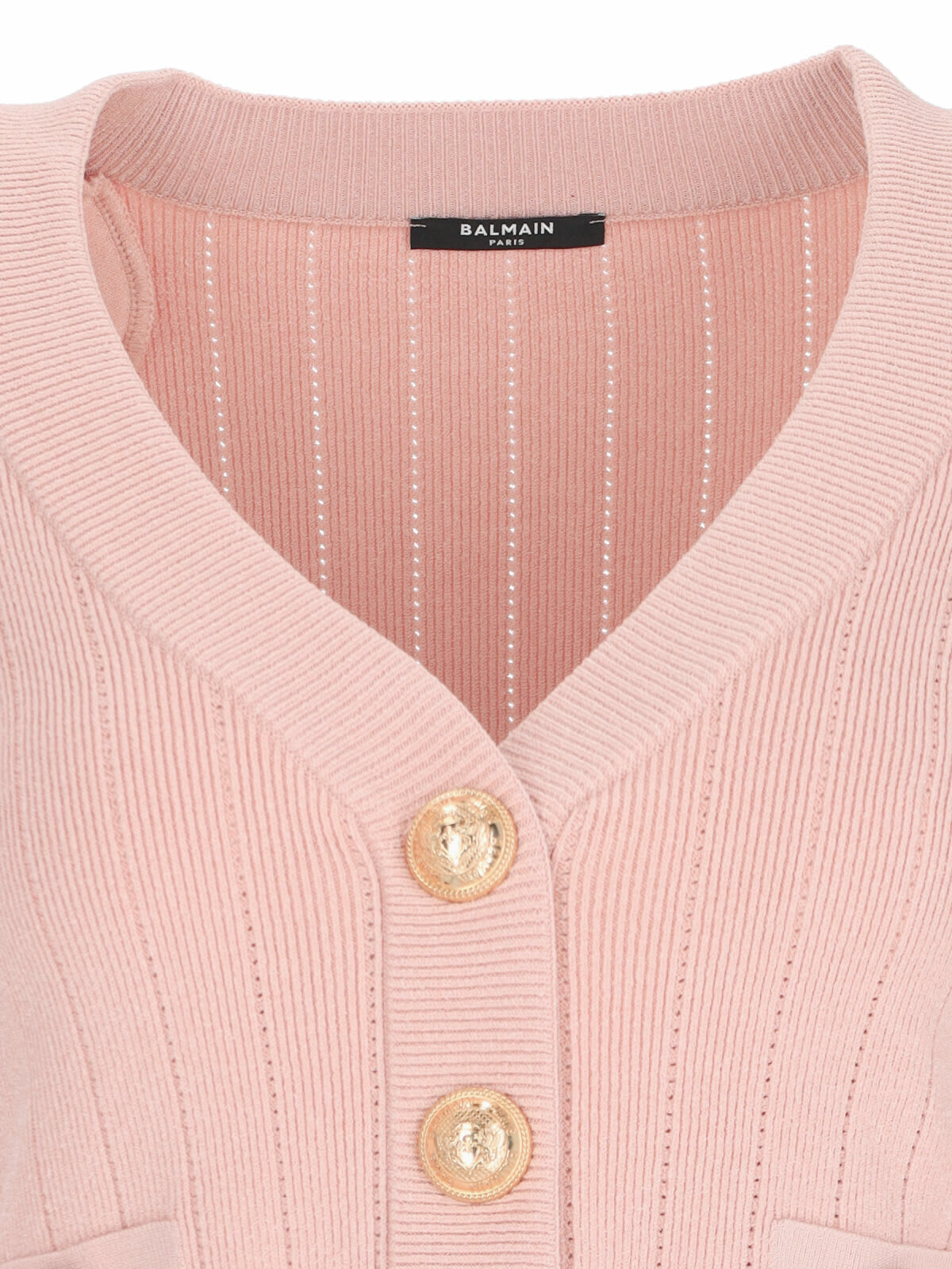 Balmain Cropped Cardigan With Buttons Balmain