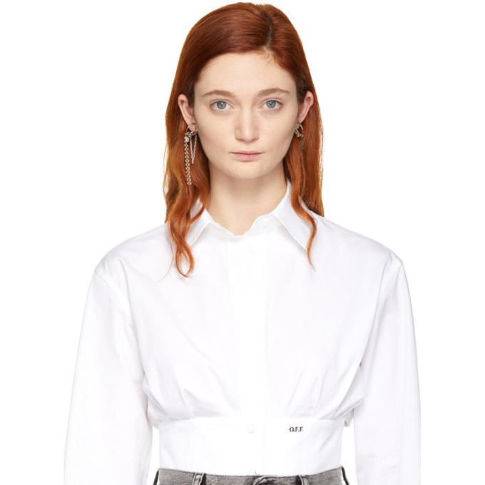 Justine Clenquet Silver Chen Clip-On Earrings Justine Clenquet