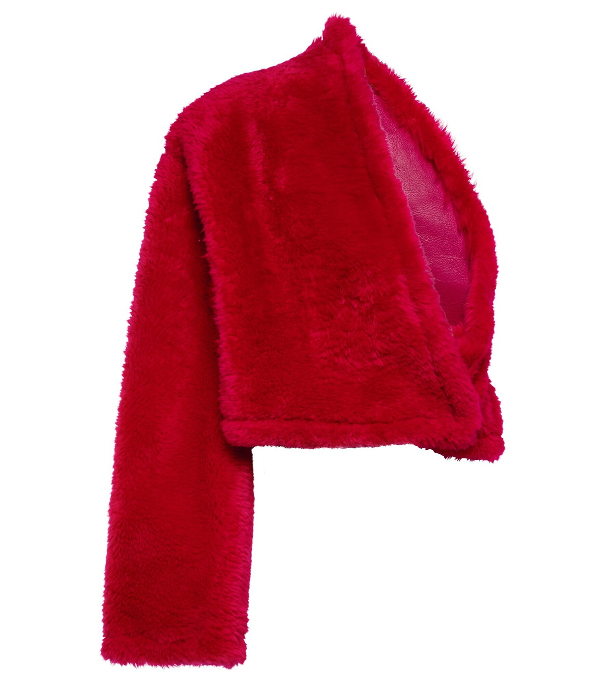 Peter Do - One-shoulder shearling jacket Peter Do