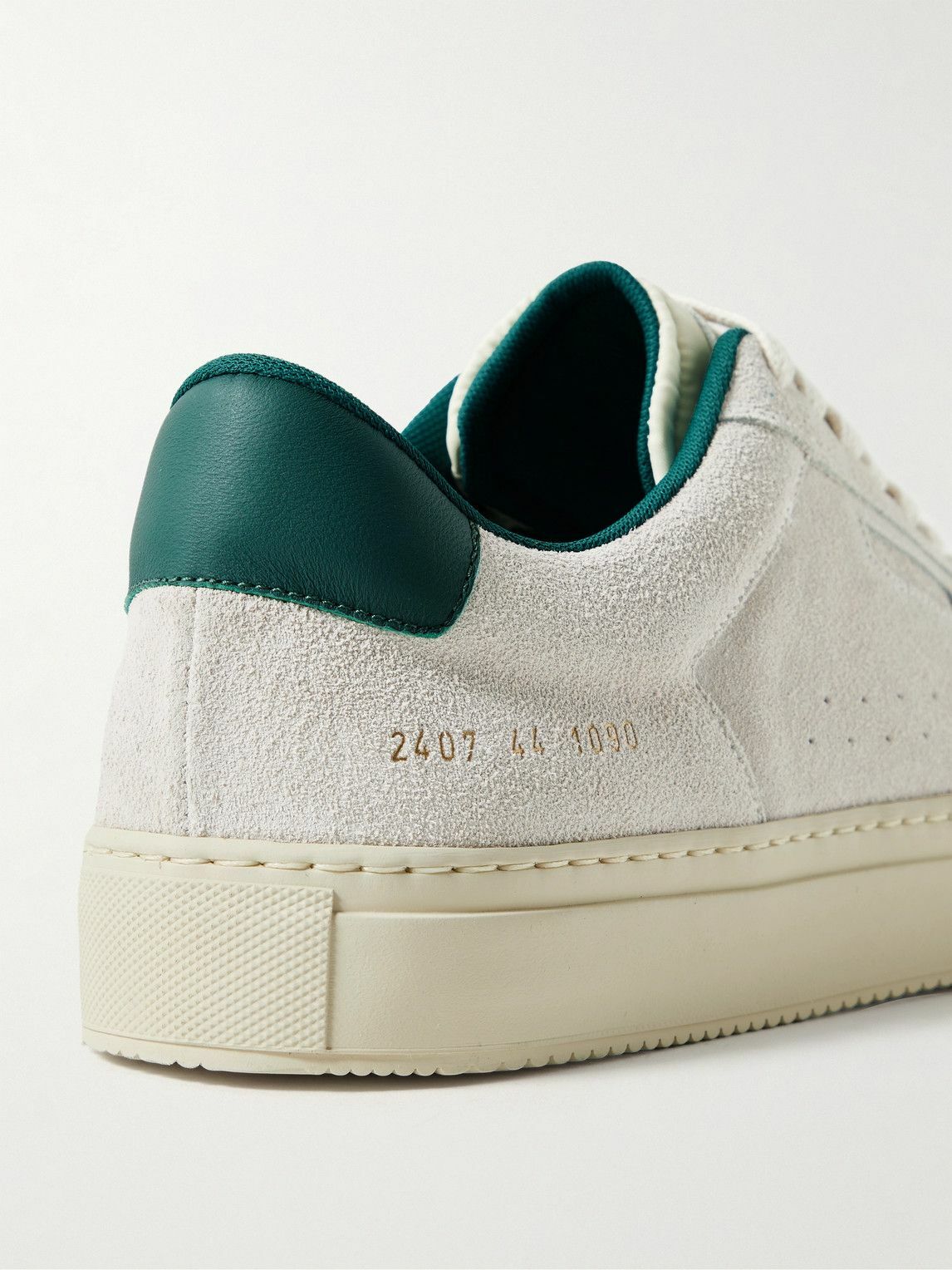 Common Projects - Tennis Pro Shell and Leather-Trimmed Suede Sneakers ...