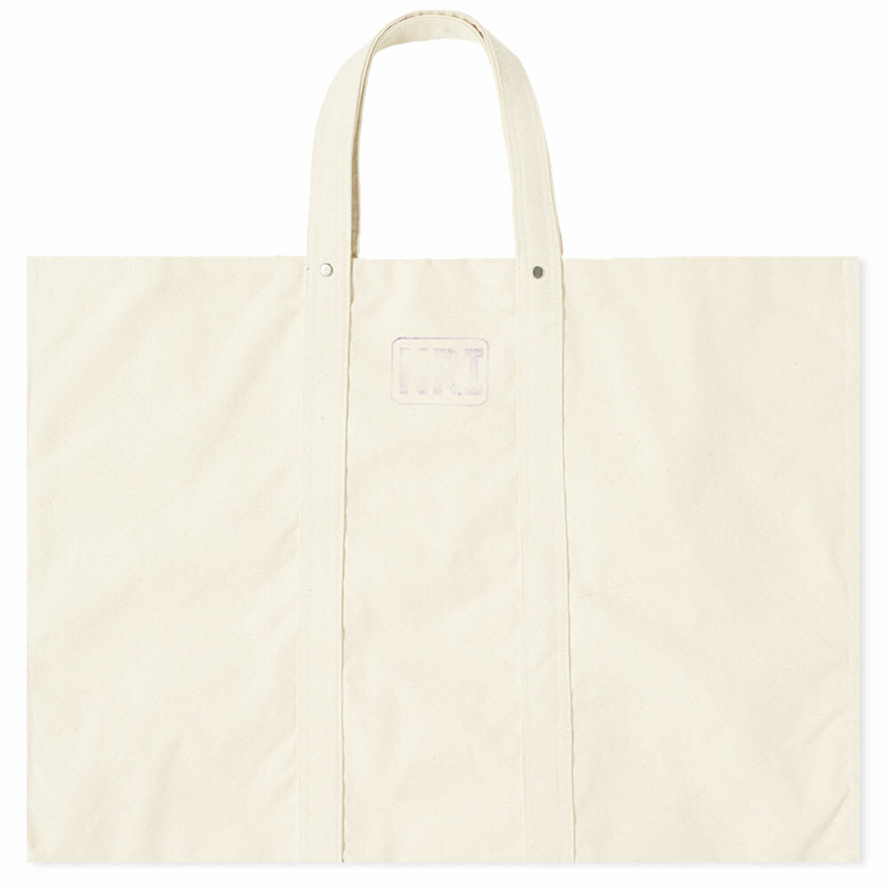 Puebco Large Labour Tote Bag in Off White Puebco