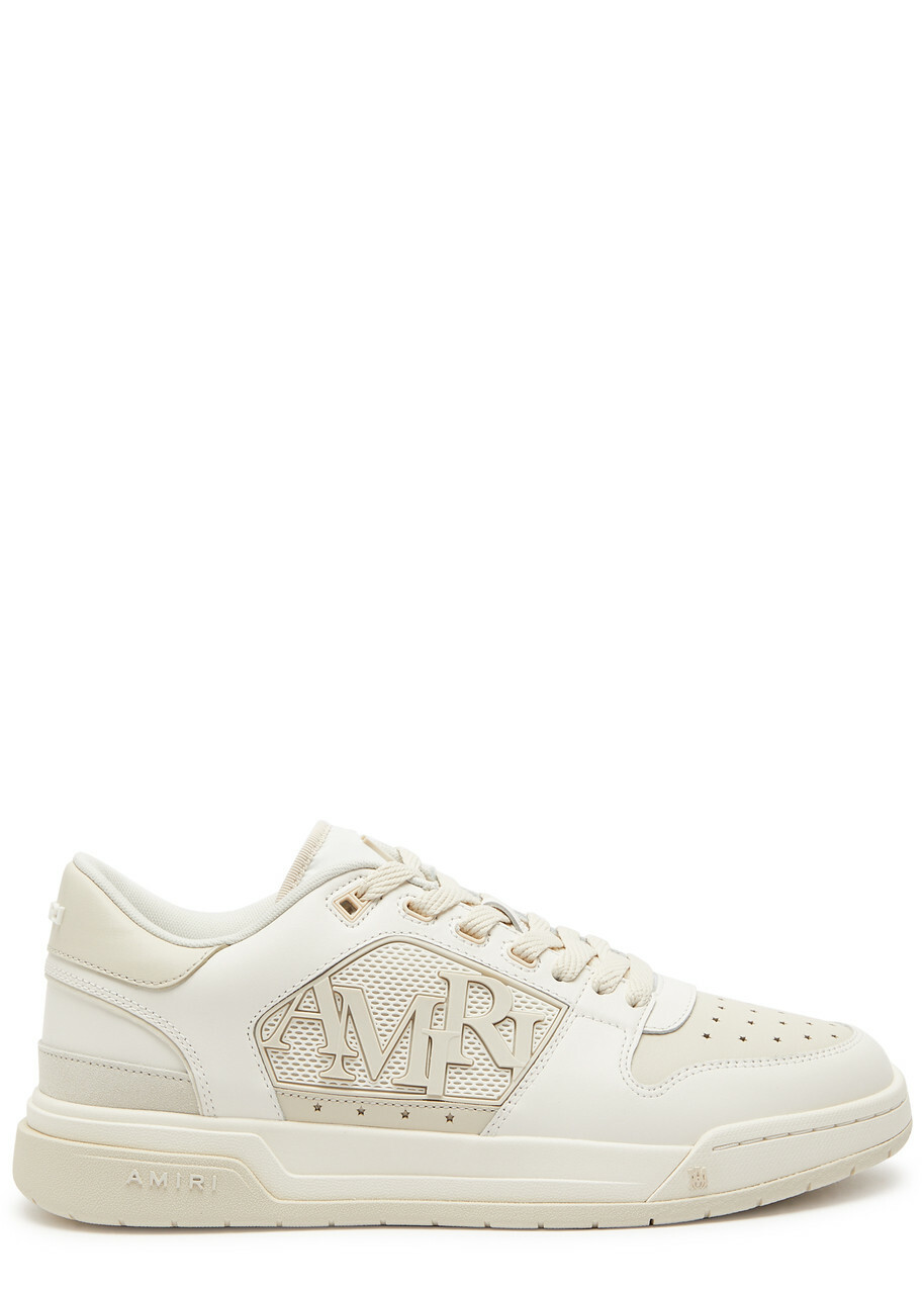 Amiri Classic Panelled Leather Sneakers Beige Amiri