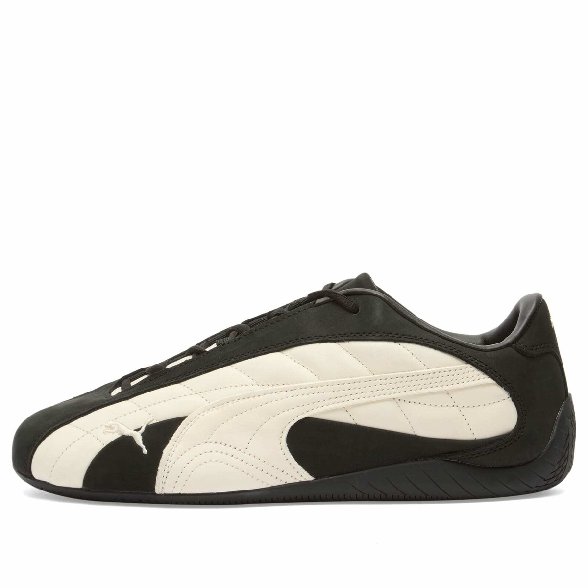 Puma Speedcat Plus Quilted Sneaker in Black/Frosted Ivory Puma