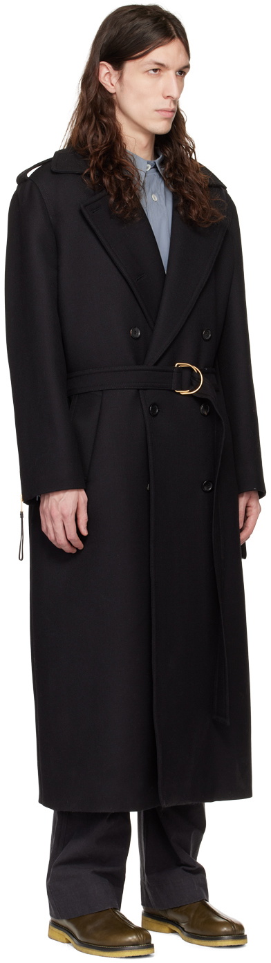 Max Mara Black Doppio Trench Coat Max Mara