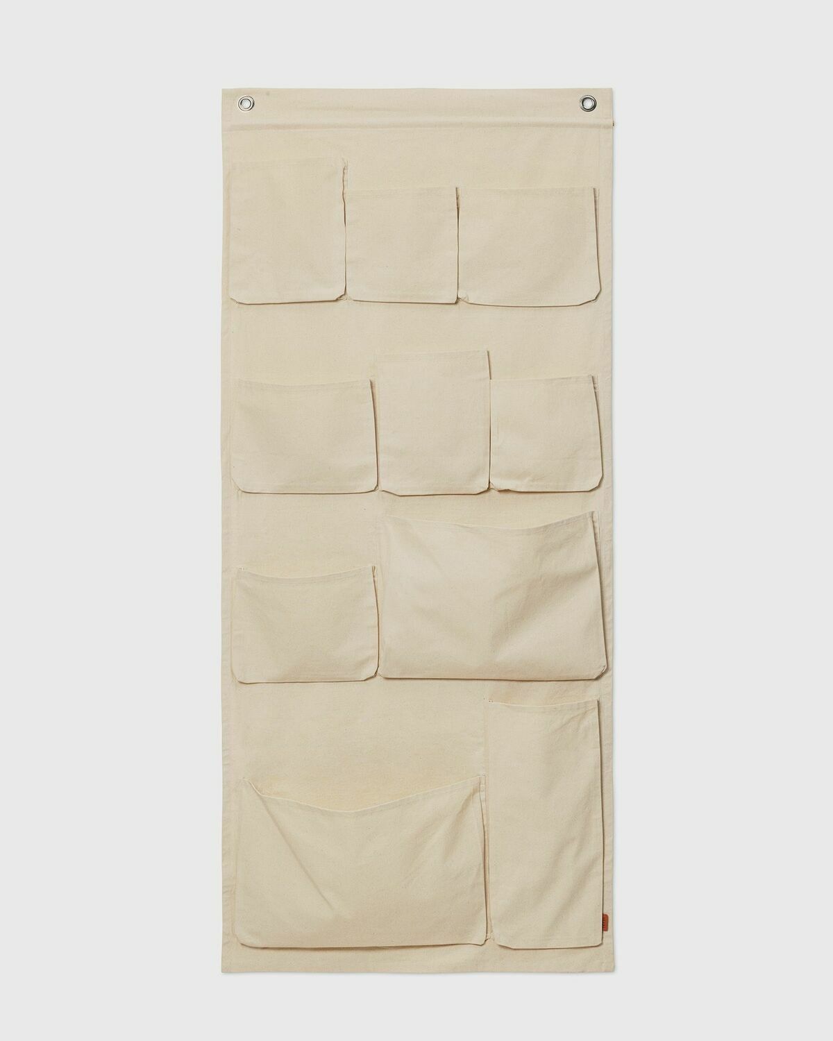 Ferm Living Canvas Xl Wall Pockets White Home Deco ferm LIVING