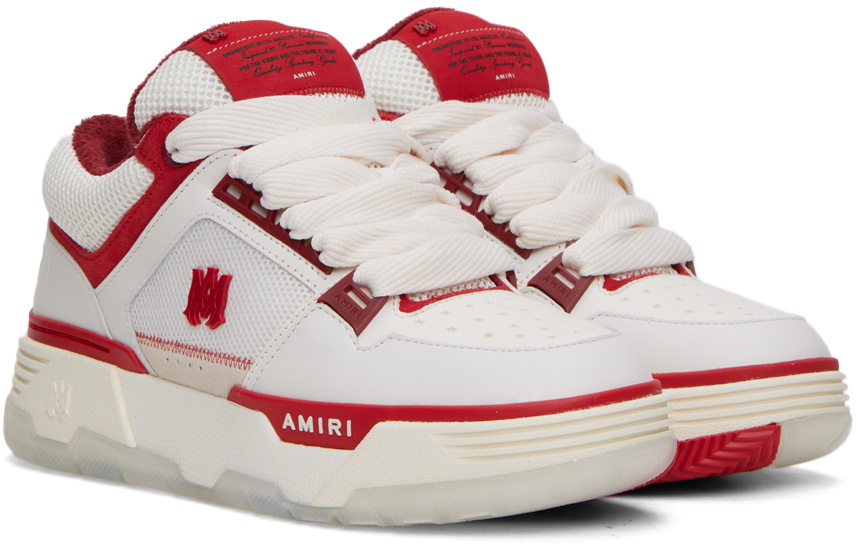 AMIRI White & Red MA-1 Sneakers Amiri