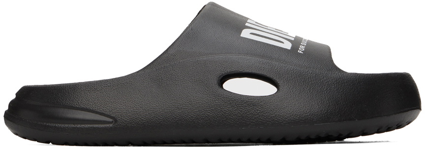 Diesel Kids Black Chunky Slides Diesel