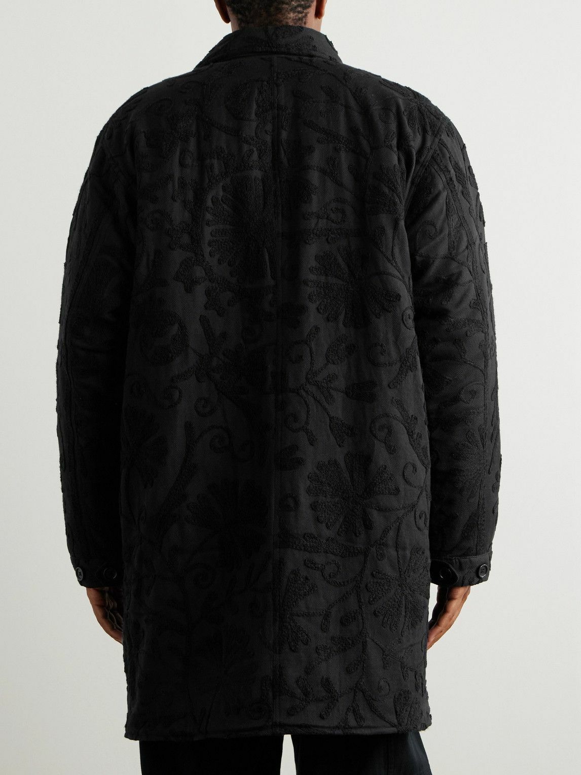 Kardo - Embroidered Cotton-Twill Jacket - Black Kardo