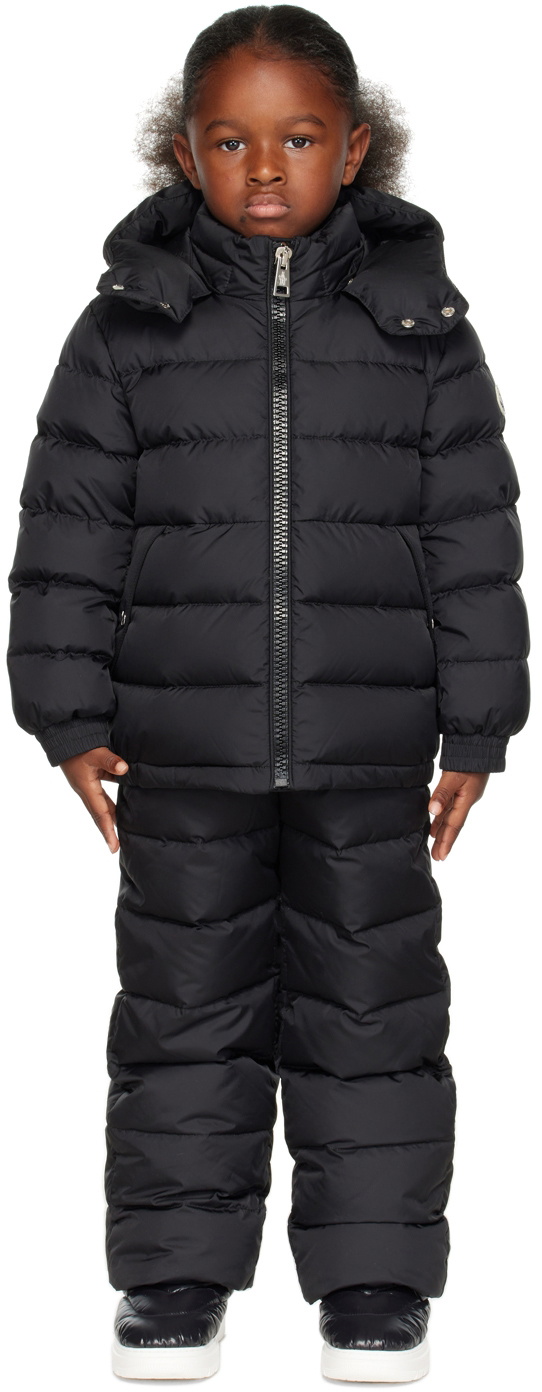 Moncler Enfant Kids Black Benjynf Snowsuit Set Moncler Enfant