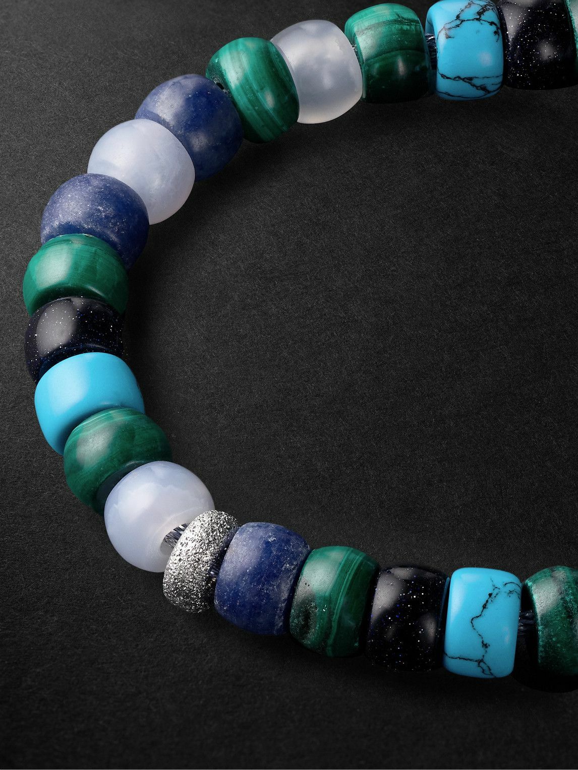 Carolina Bucci - Portofino Forte Beads White Gold Multi-Stone Bracelet