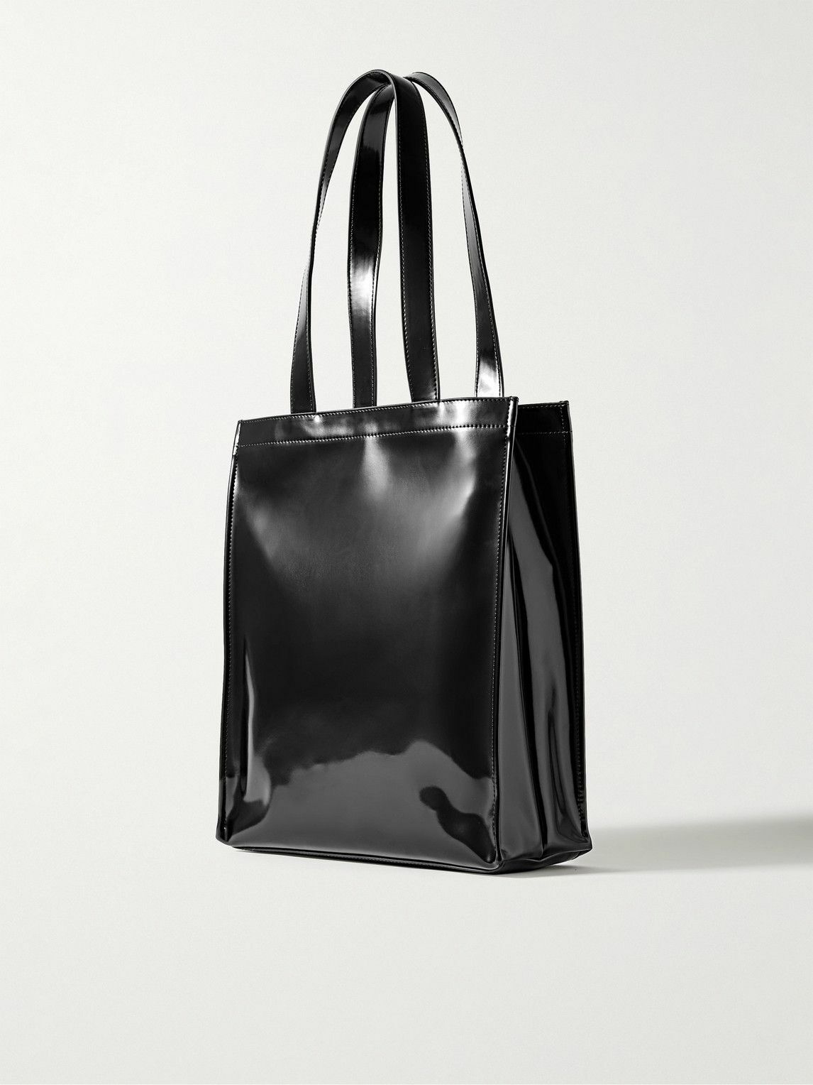 Acne Studios - Logo-Embossed Faux Glossed-Leather Tote Bag Acne Studios