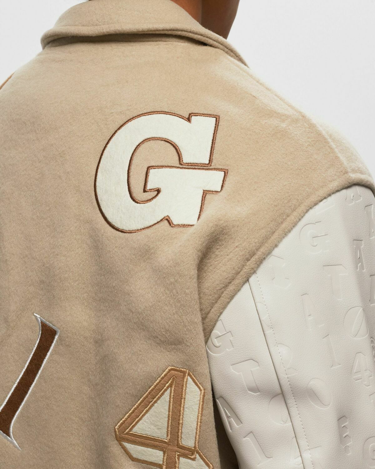 Axel Arigato Typo Varsity Jacket White|Beige - Mens - College Jackets ...