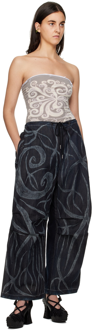 Anna Castellano SSENSE Exclusive Black Stars Jeans