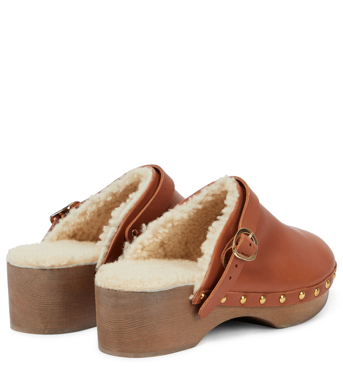 Ancient Greek Sandals - Shearling-lined leather clogs Ancient Greek Sandals