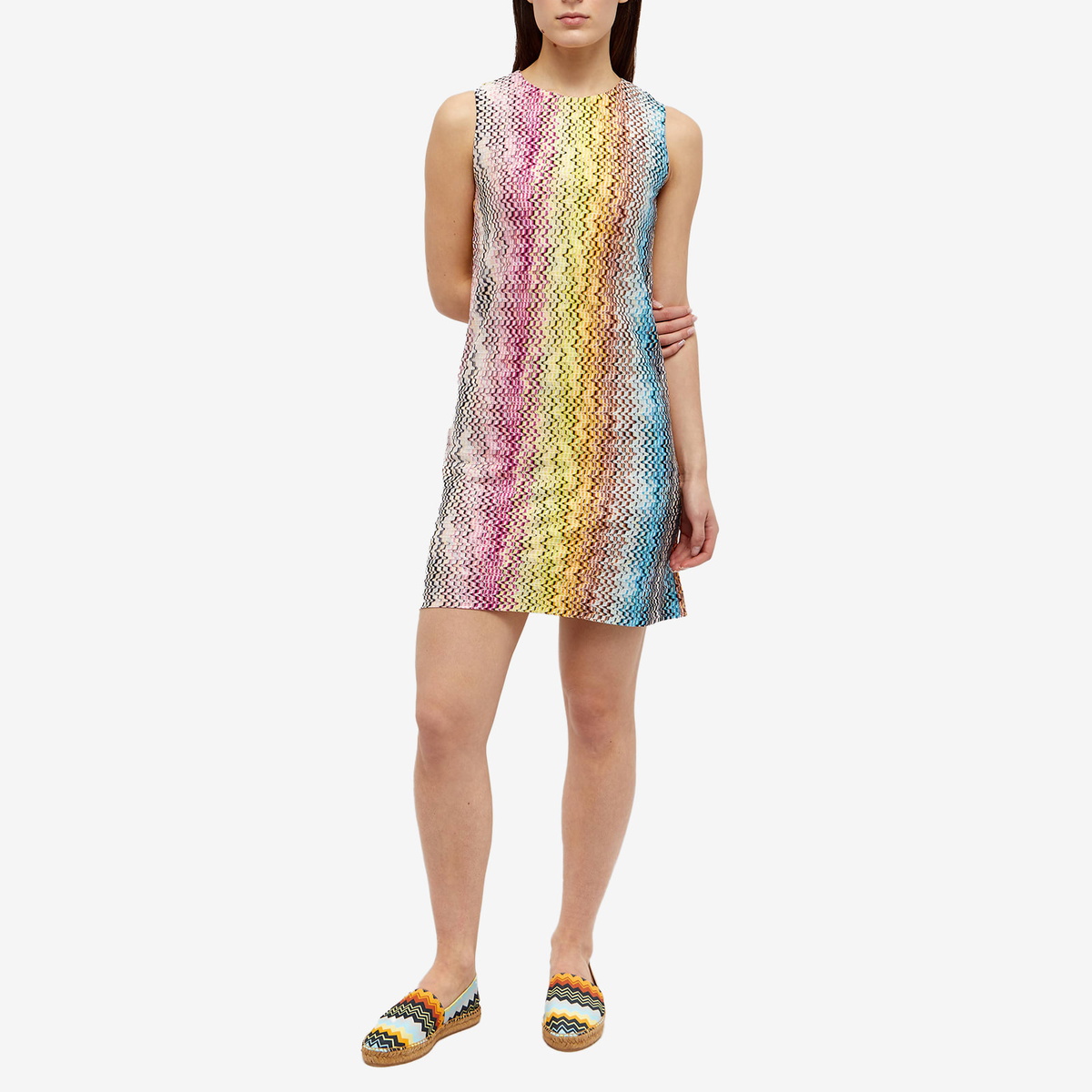 Missoni Women's Rainbow Mini Dress in Resort Soft Multi Missoni