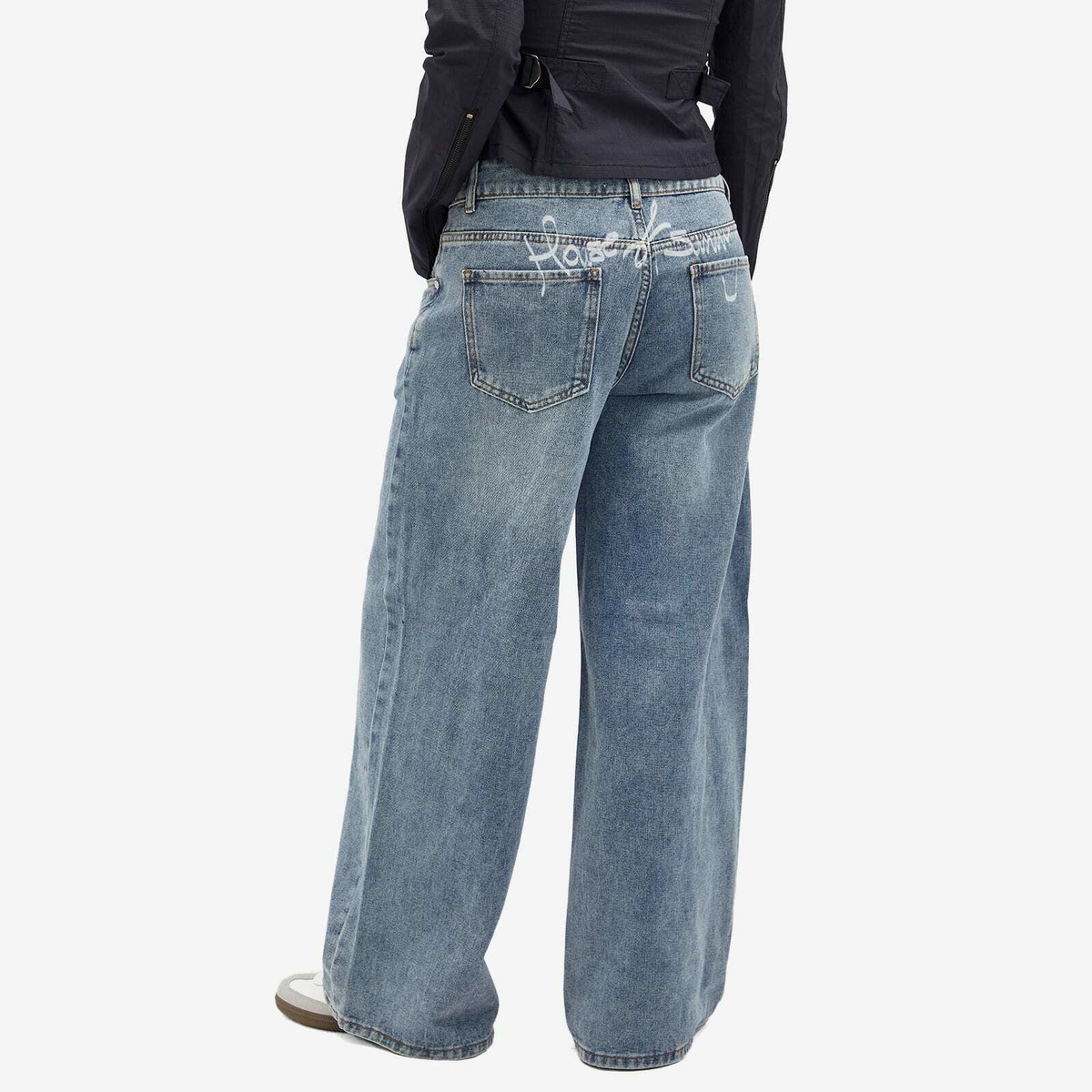 House Of Sunny Women's 02 Sandblast Wide Leg Denim in Sky Blue House Of ...