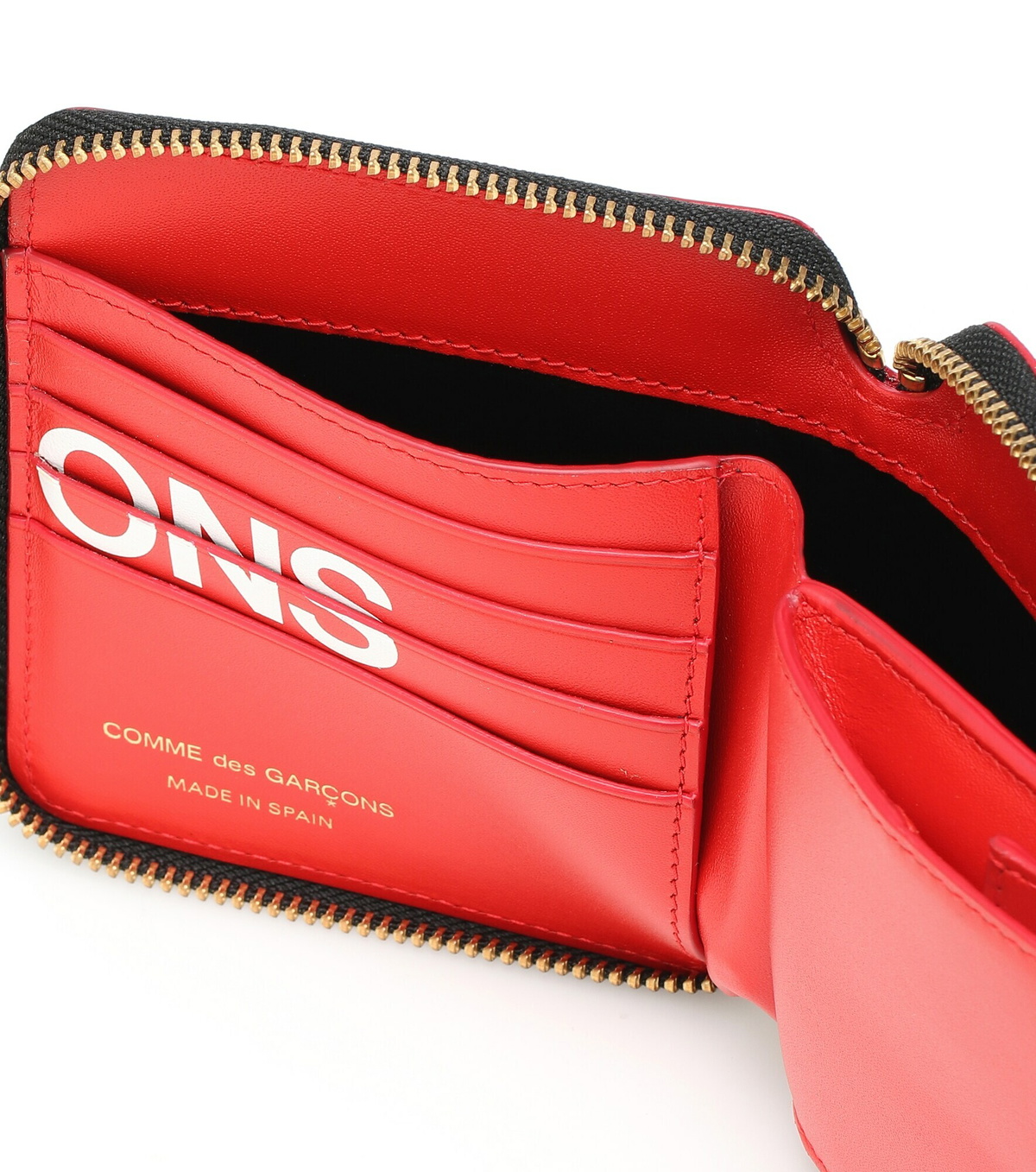 Comme des Garcons Wallet - Huge Logo Medium leather wallet Comme des ...