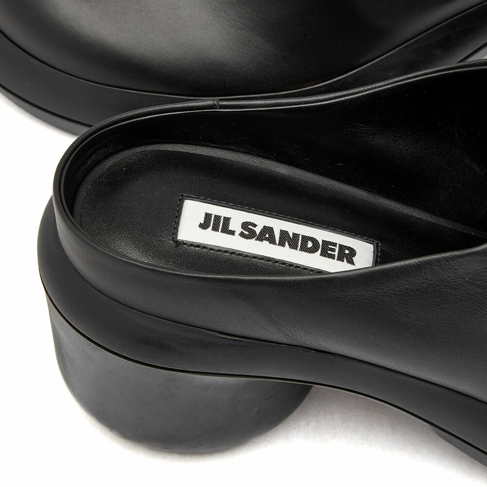 Jil Sander Women's Low Heel Mule Shoe in Black Jil Sander