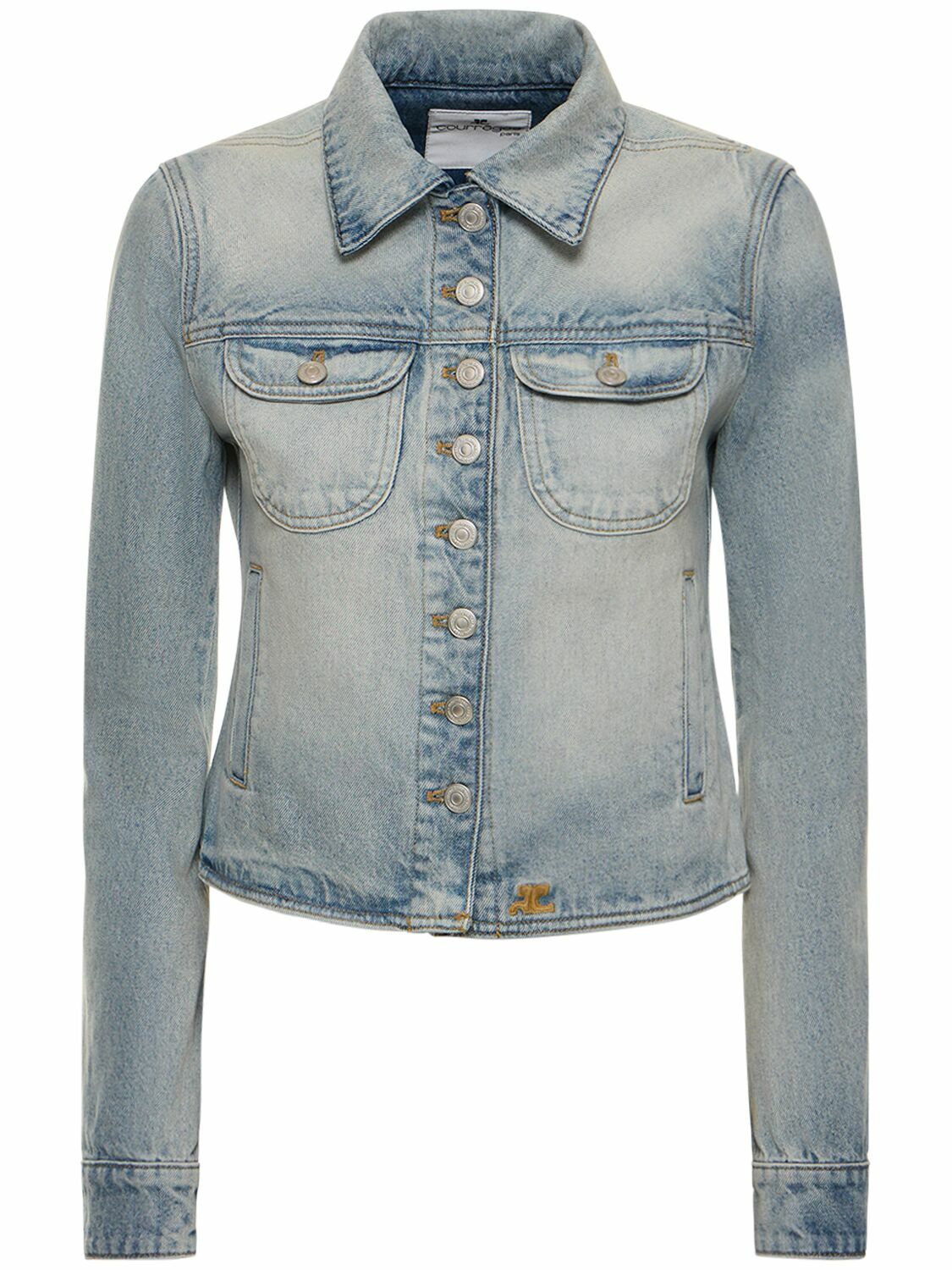 COURREGES - Sailor Cotton Denim Jacket Courreges