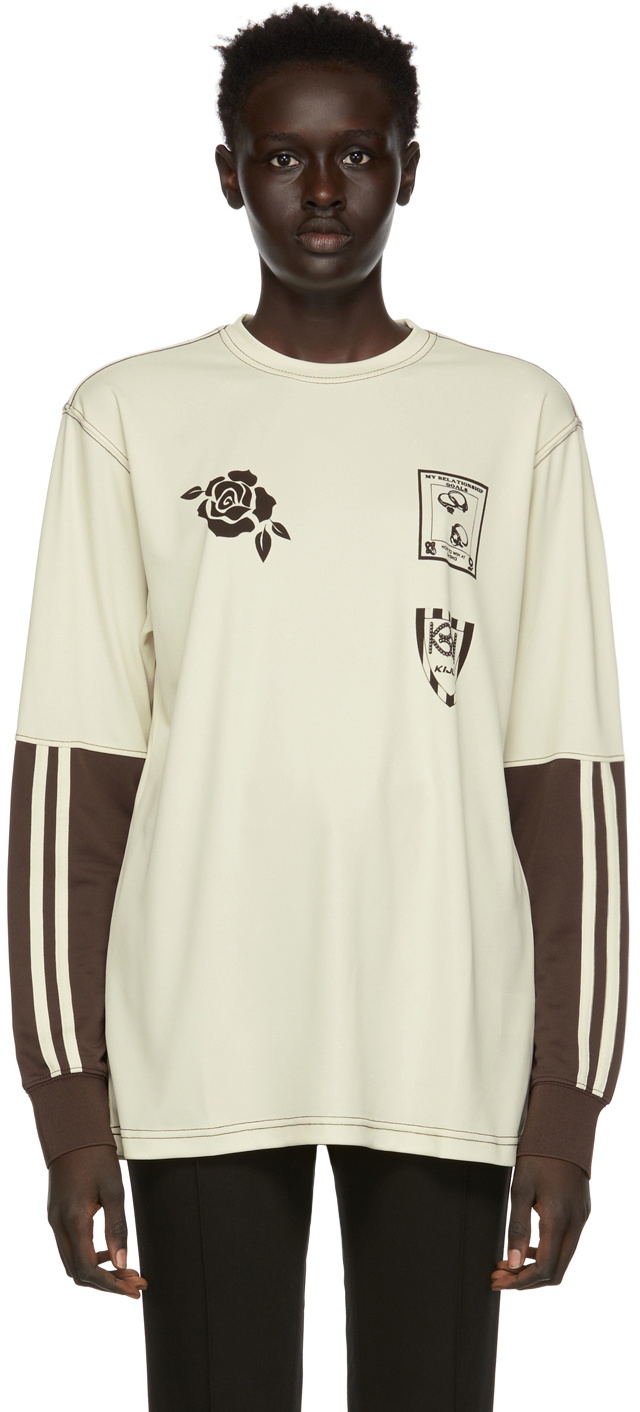 Kijun Beige & Brown SSENSE Exclusive WR Football T-Shirt Kijun