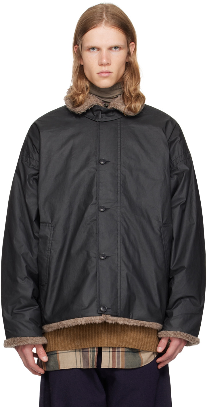 Jan-Jan Van Essche Black & Brown #57 Reversible Jacket Jan Jan-Jan Van Essche Black & Brown #57 Reversible Jacket Jan