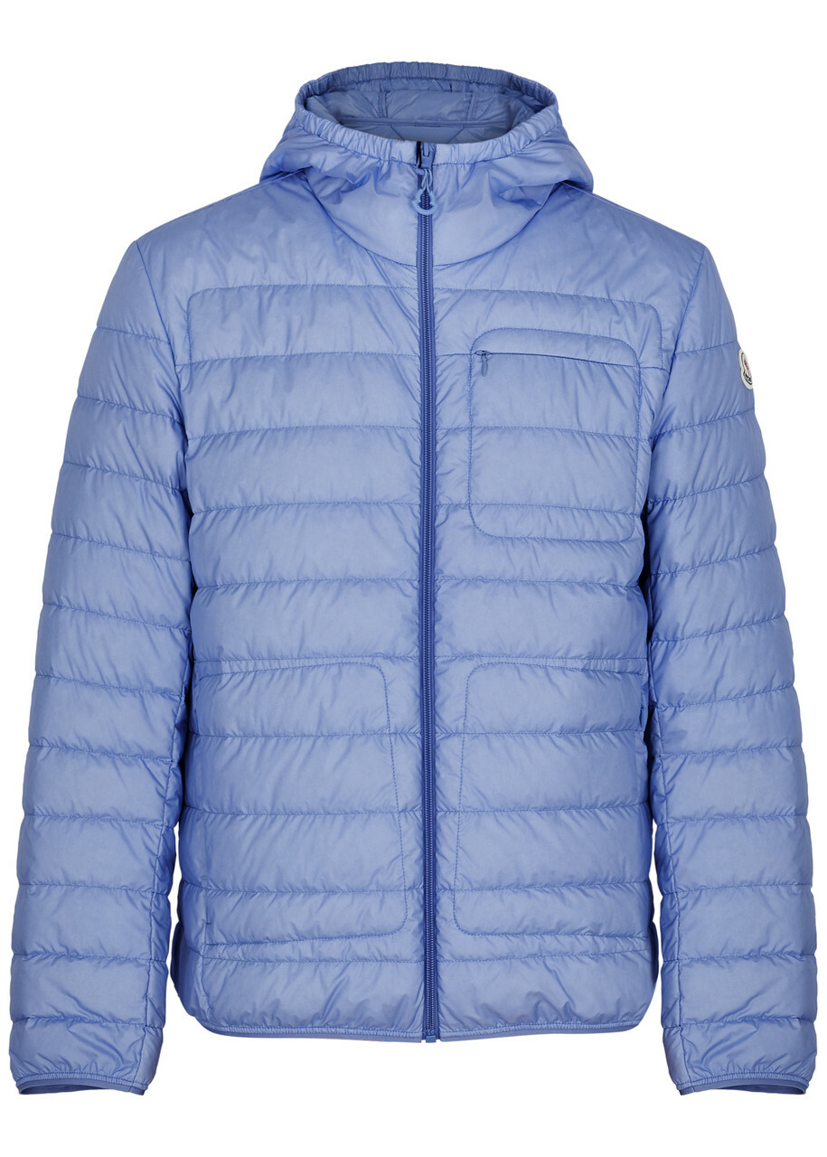 Moncler Pulao Quilted Shell Jacket Light Blue Moncler
