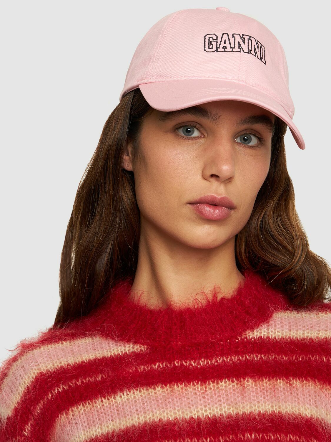 GANNI - Logo Embroidered Organic Cotton Cap GANNI