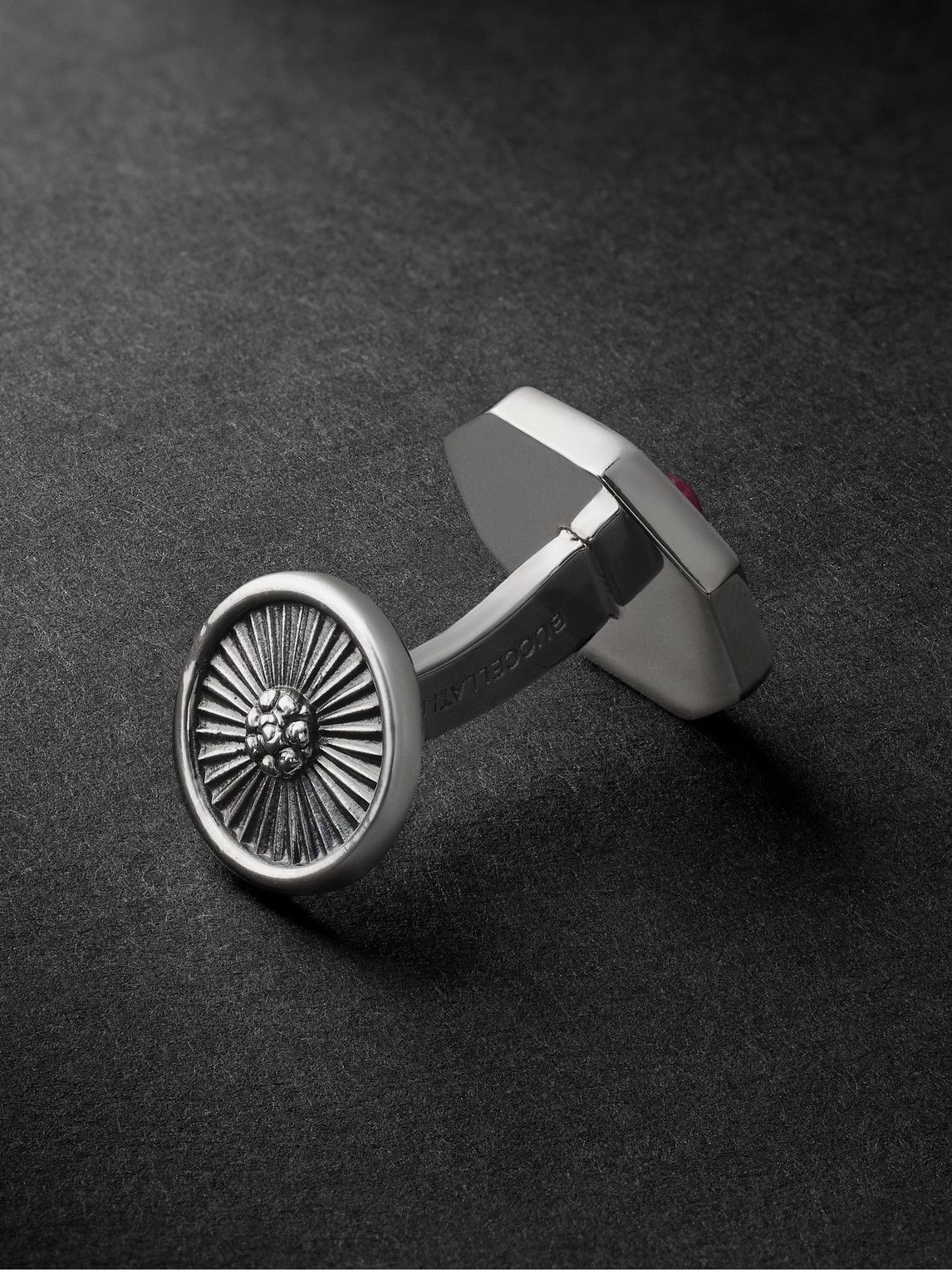 Buccellati - Rays Silver, Gold and Ruby Cufflinks Buccellati