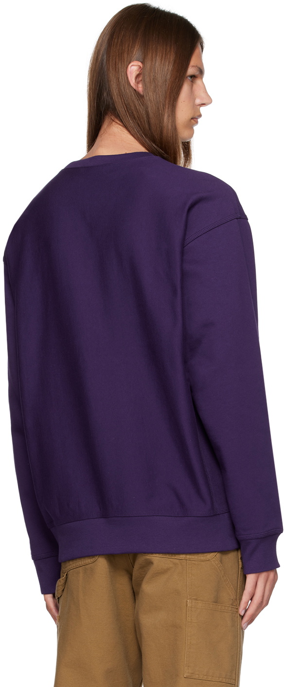 Carhartt Work In Progress Purple American Script Sweatshirt Carhartt WIP