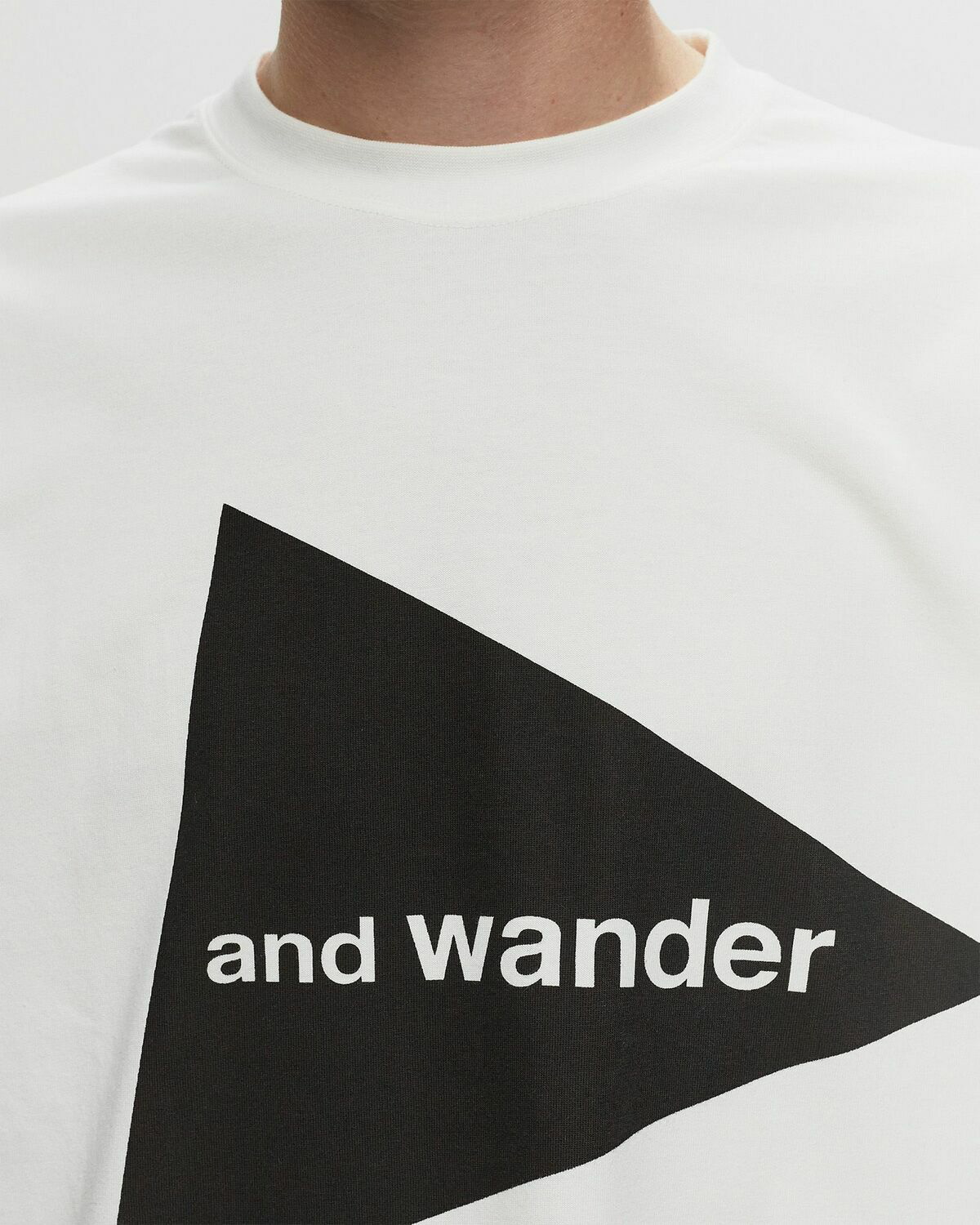 And Wander And Wander Logo Ls T White Longsleeves and Wander