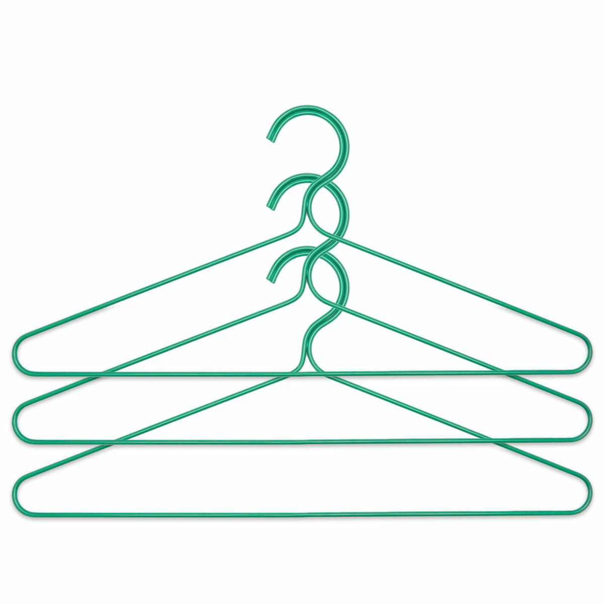 HAY Colour Hanger - Set of 3 in Jungle Green HAY