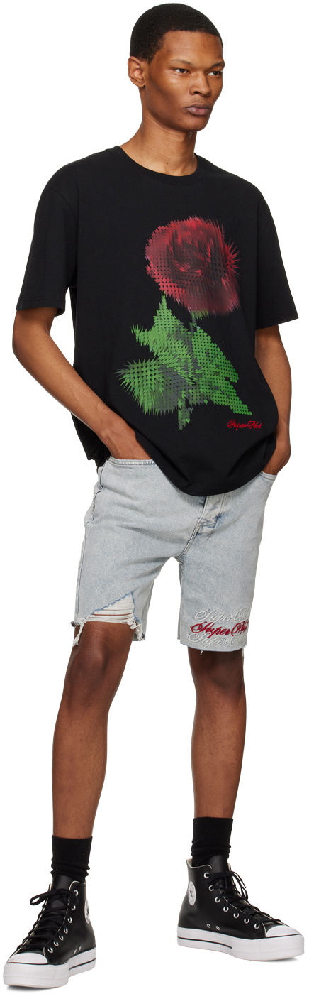 Ksubi Blue Chopper Shorts Ksubi