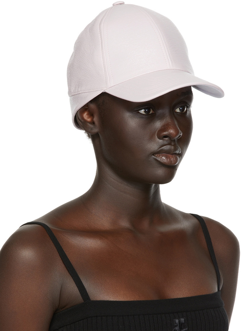 Courrèges Pink Vinyl Cap Courreges