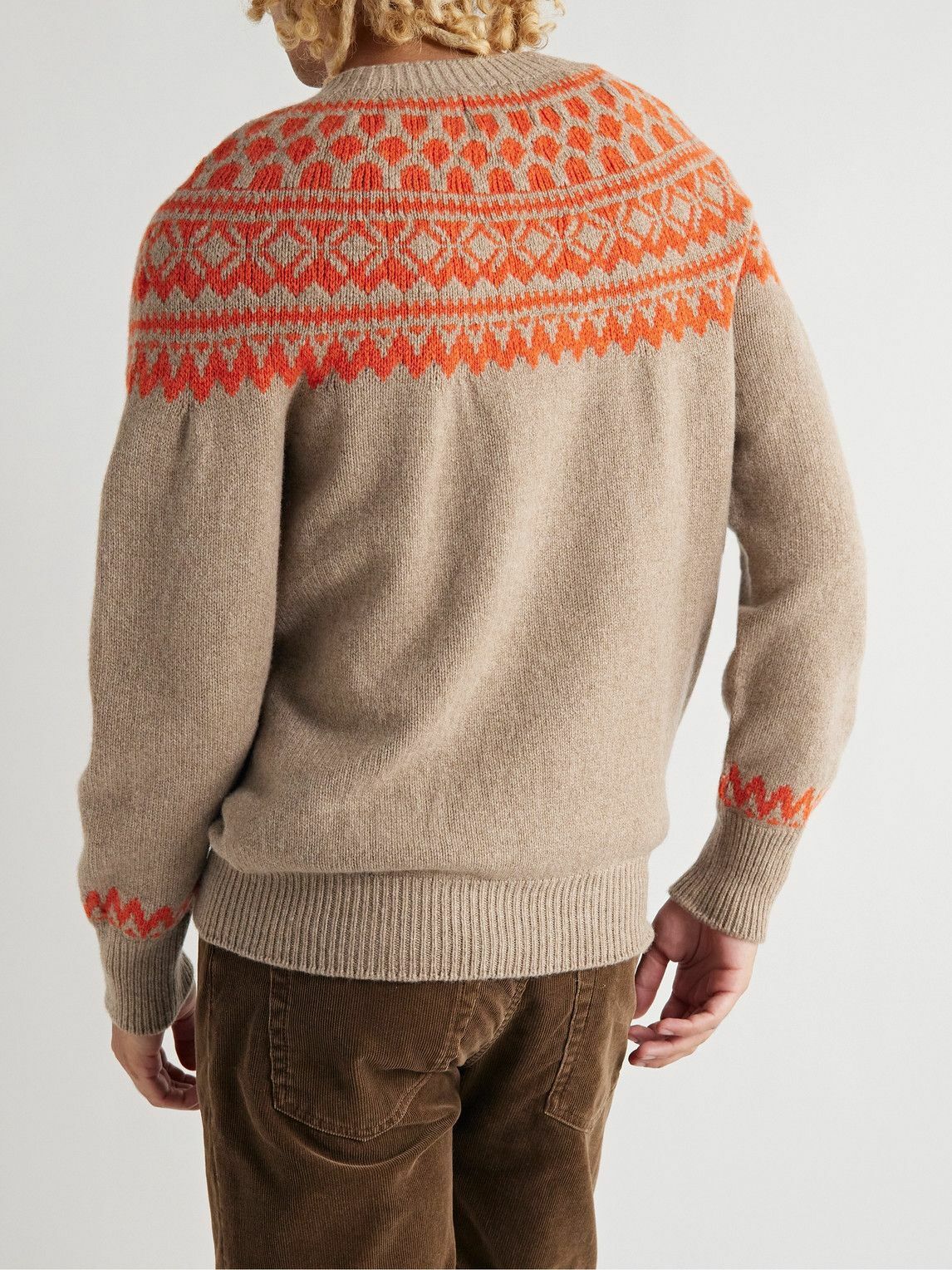 Howlin' - Strangers in Space Fair Isle Wool Sweater - Neutrals Howlin ...