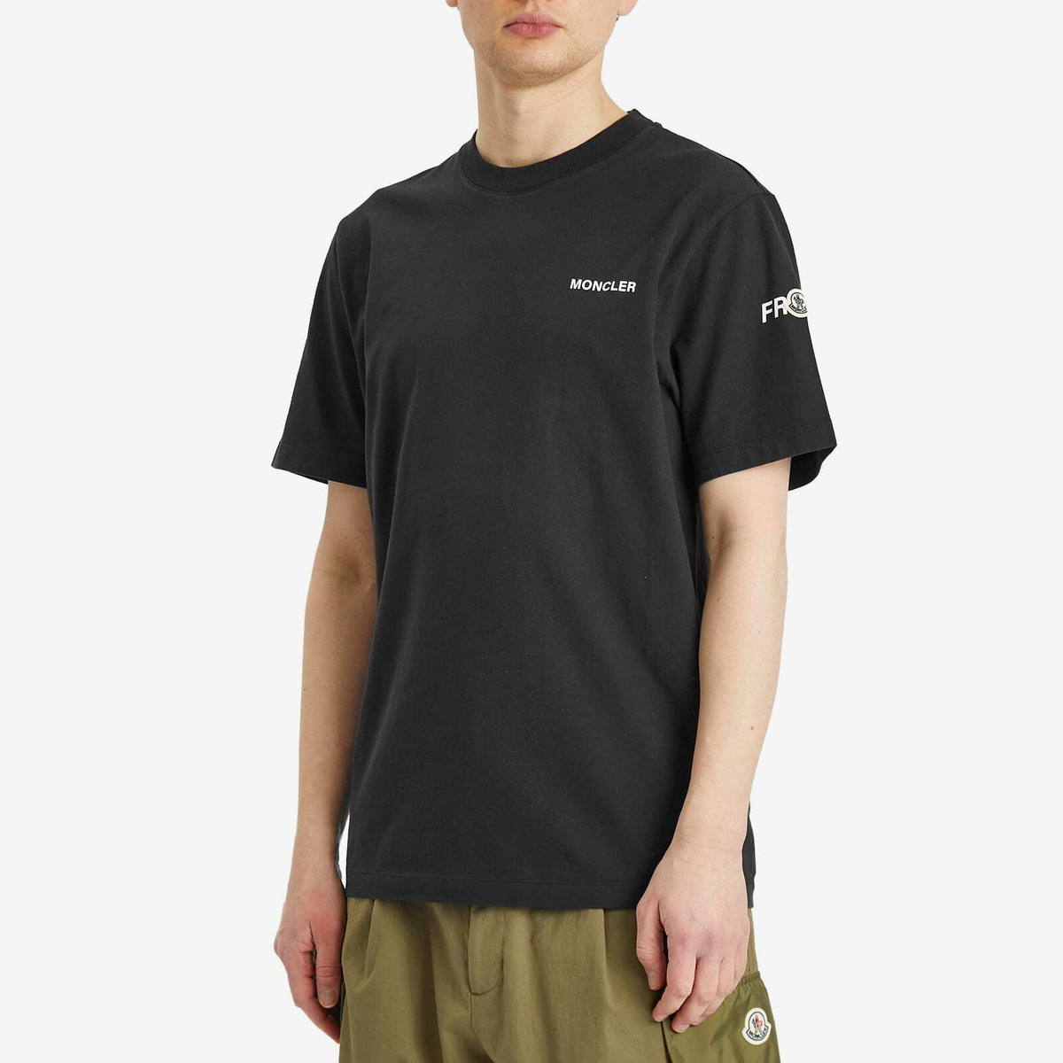 Moncler Men's Genius x FRGMT Logo T-Shirt in Black Moncler