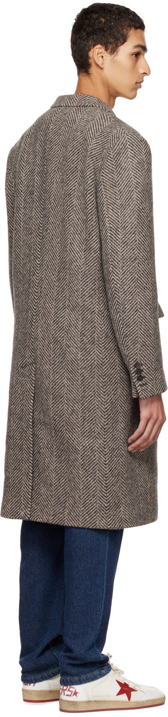 Golden Goose Beige Single-Breasted Coat Golden Goose Deluxe Brand