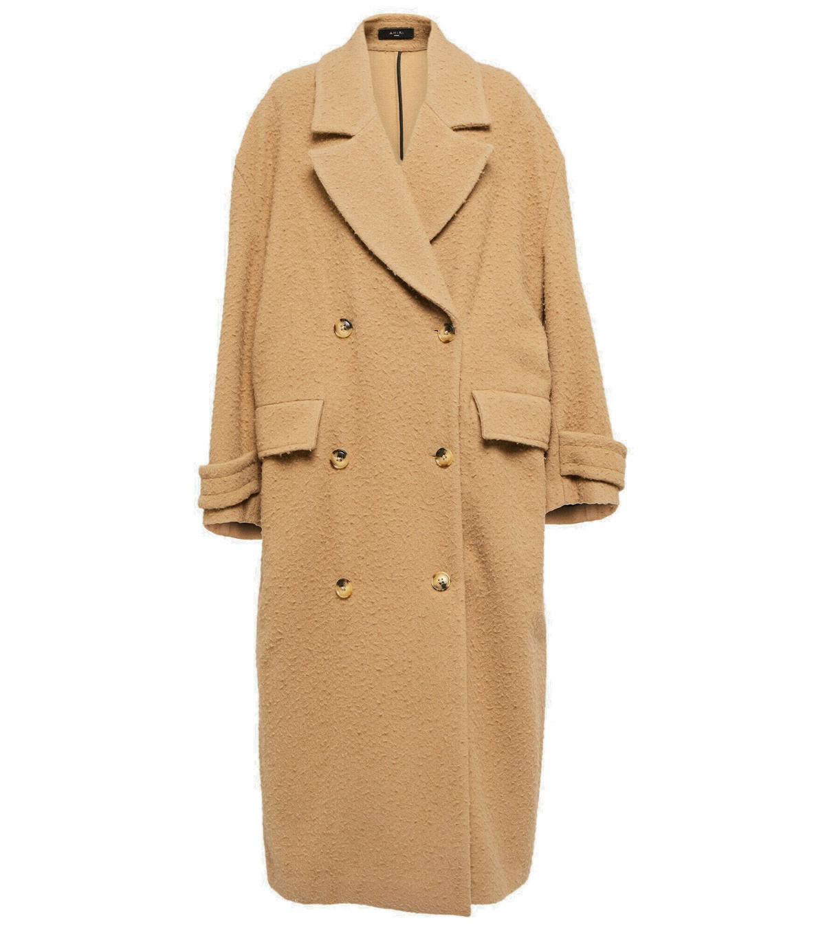 Amiri - Double-breasted wool-blend felt coat Amiri