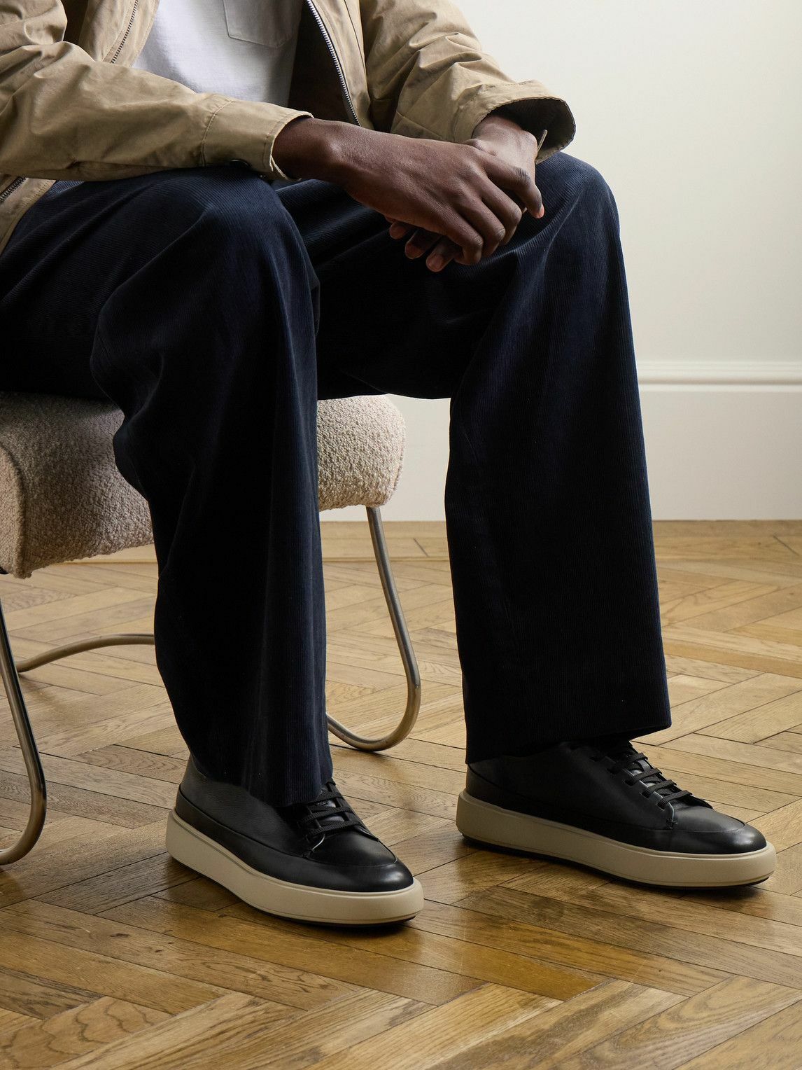 Officine Creative - Release 001 Leather Sneakers - Black Officine Creative