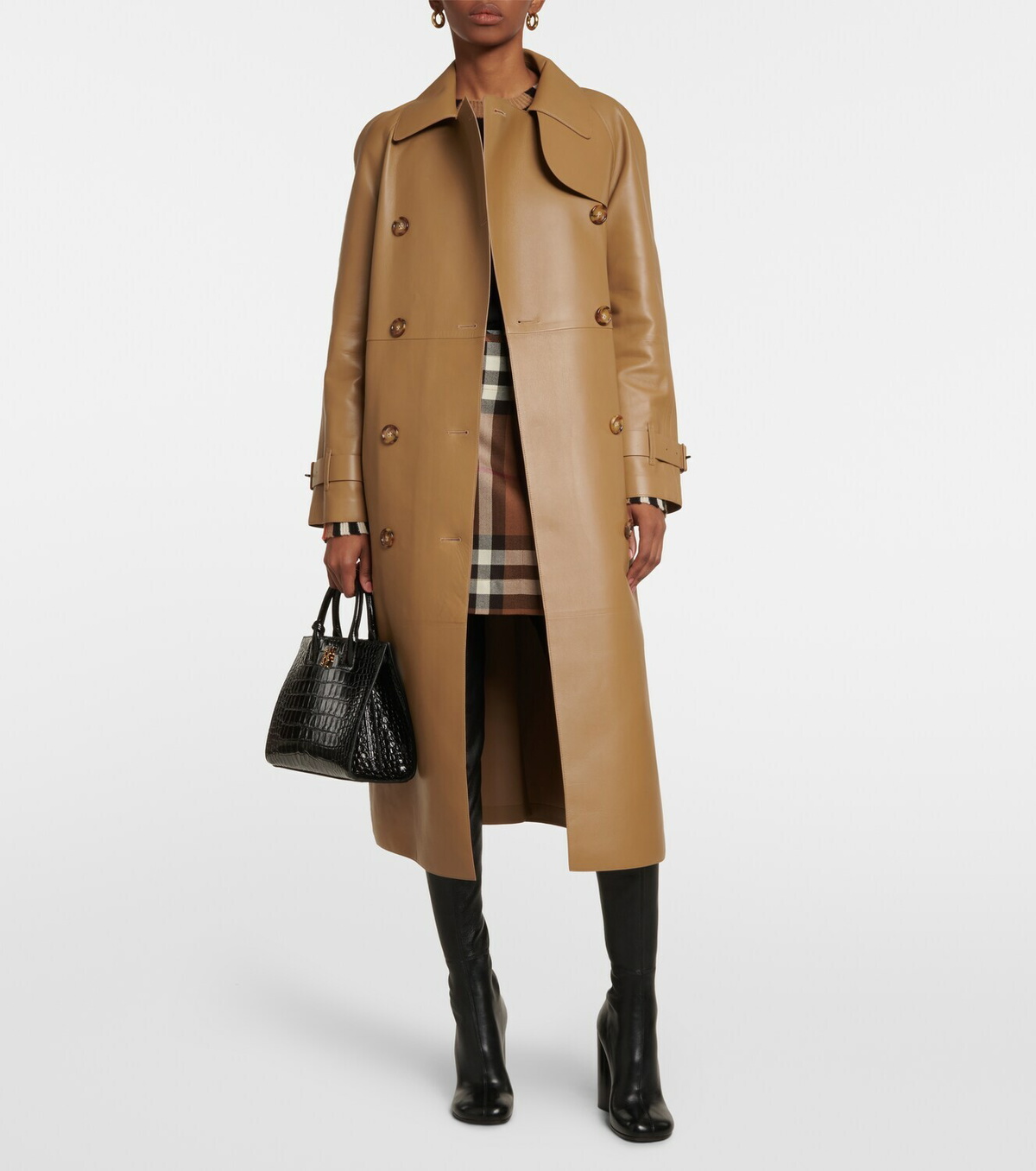 Burberry - Waterloo leather trench coat Burberry