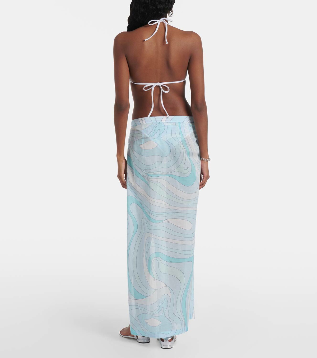 Pucci Marmo cotton muslin beach cover-up Emilio Pucci