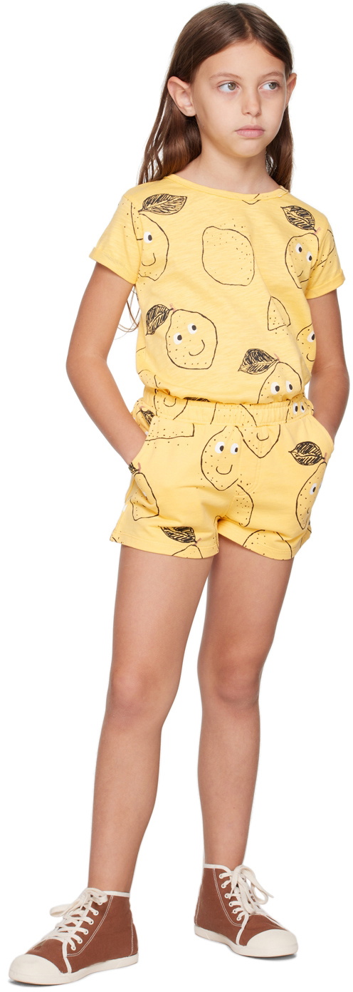 nadadelazos Kids Yellow Lemons & Leaves T-Shirt