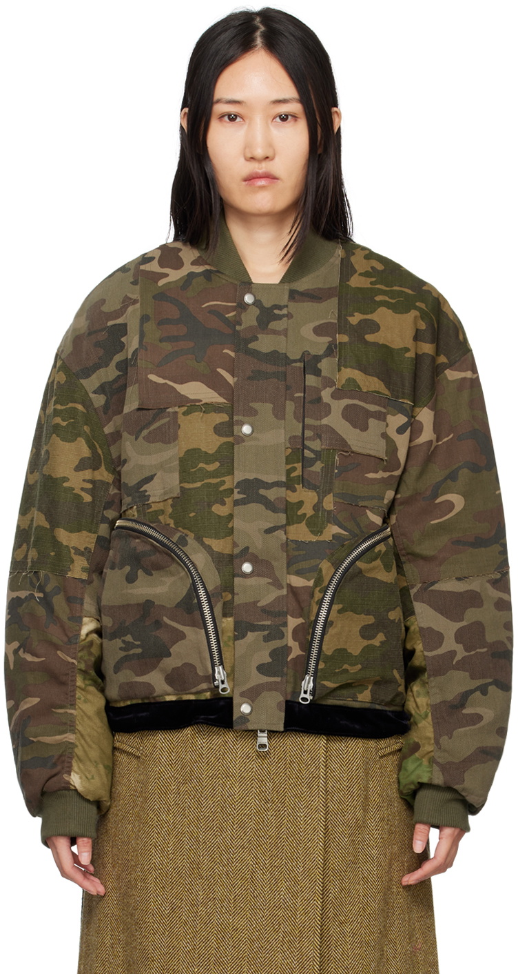 Andersson Bell Khaki Patched Jacket Andersson Bell