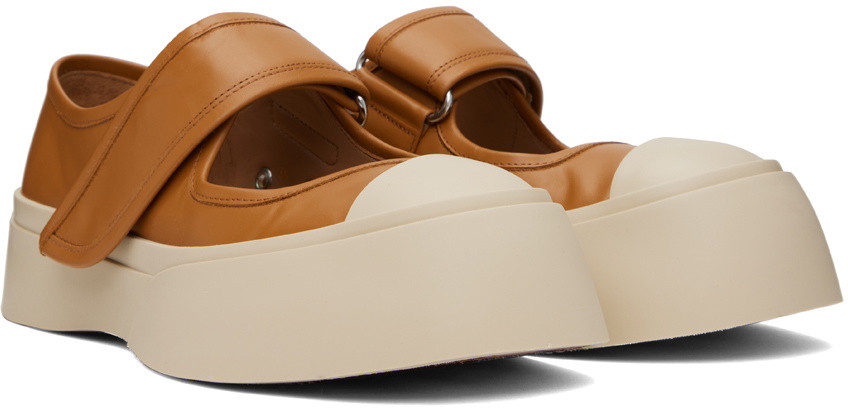 Marni Tan Pablo Mary Jane Ballerina Flats Marni