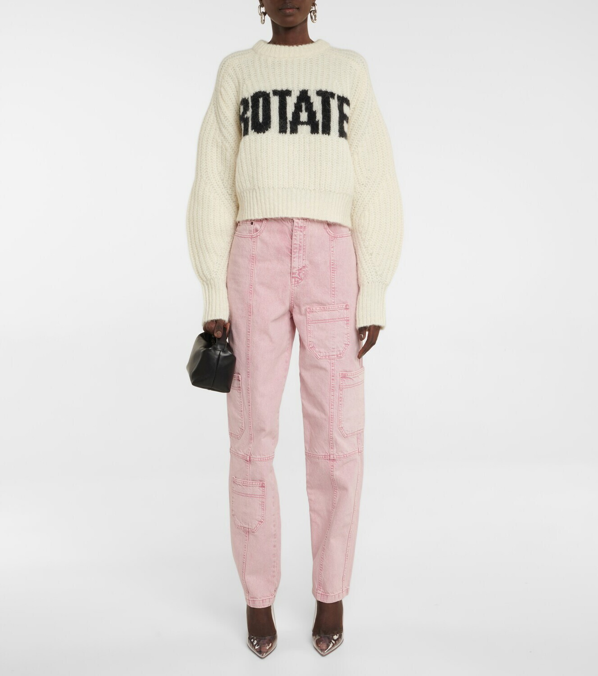 Rotate Birger Christensen Shandy logo wool-blend sweater ROTATE Birger ...